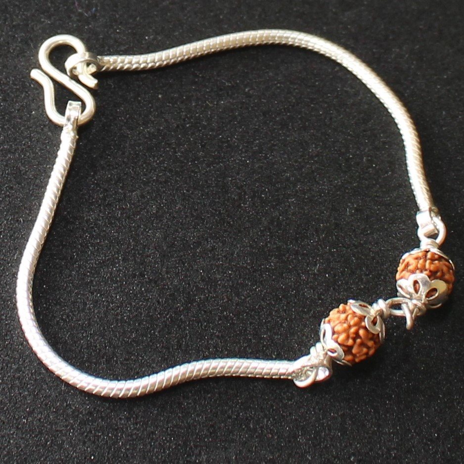 java silver bracelet. Authentic Rudraksha Beads, Malas & Spiritual ...