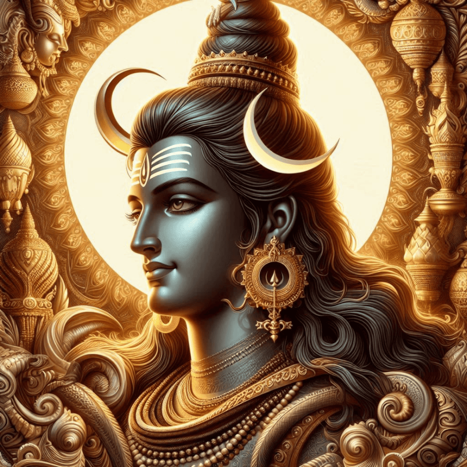 Moon on Lord Shiva's Head - Unveiling the Mystery. Authentic Rudraksha ...