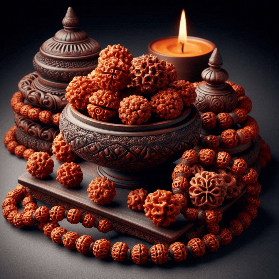 Colors of Rudraksha beads, There are descriptions about different ...
