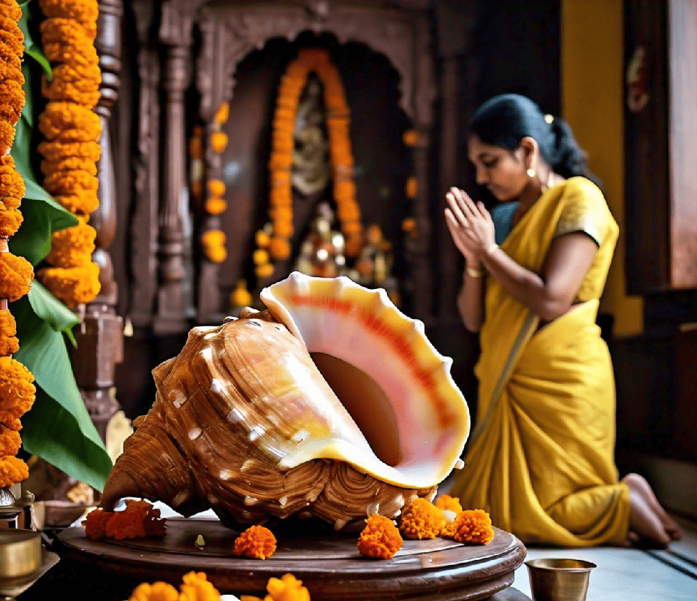 Right-Handed Conch in Hinduism: Meaning and Benefits. Authentic ...